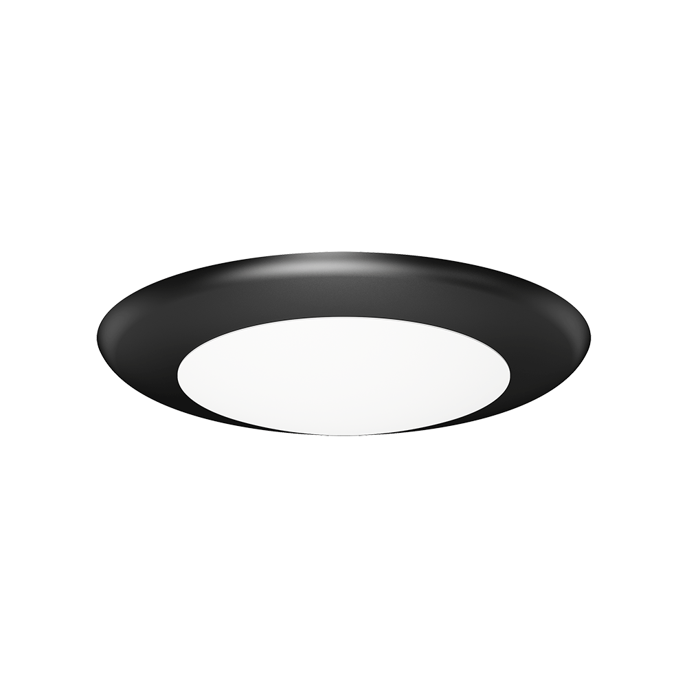 Lotus LED Lights DL205T-6-15W-5CCT-R90-0082-BK - 6 inch Round Surface ...