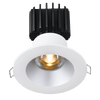 Tangra 3" Fixed Round Recessed Wide Alzak Trim Reflector Frosted glass ...