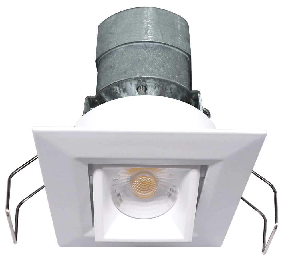 Lotus LED Lights LED-1-S6W-30K-WH-24V-G-SQ-24D 2" Square Gimbal Mini R ...