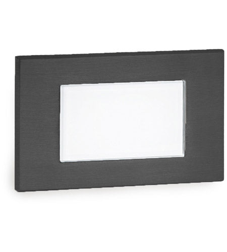WAC 4071-30BK - 9-15V Step And Wall Light - Rectangle – lightingnbeyond.com