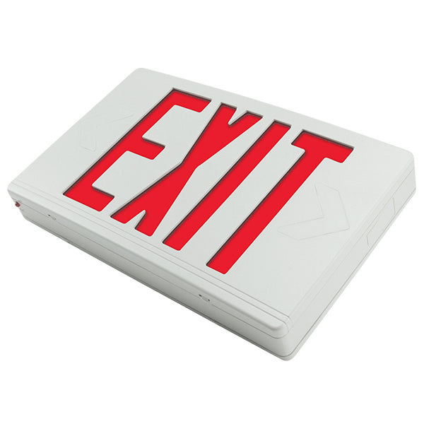 Exitronix VEX-U-BP-WB-WH-G2 - Thermoplastic LED EXIT sign - Universal ...