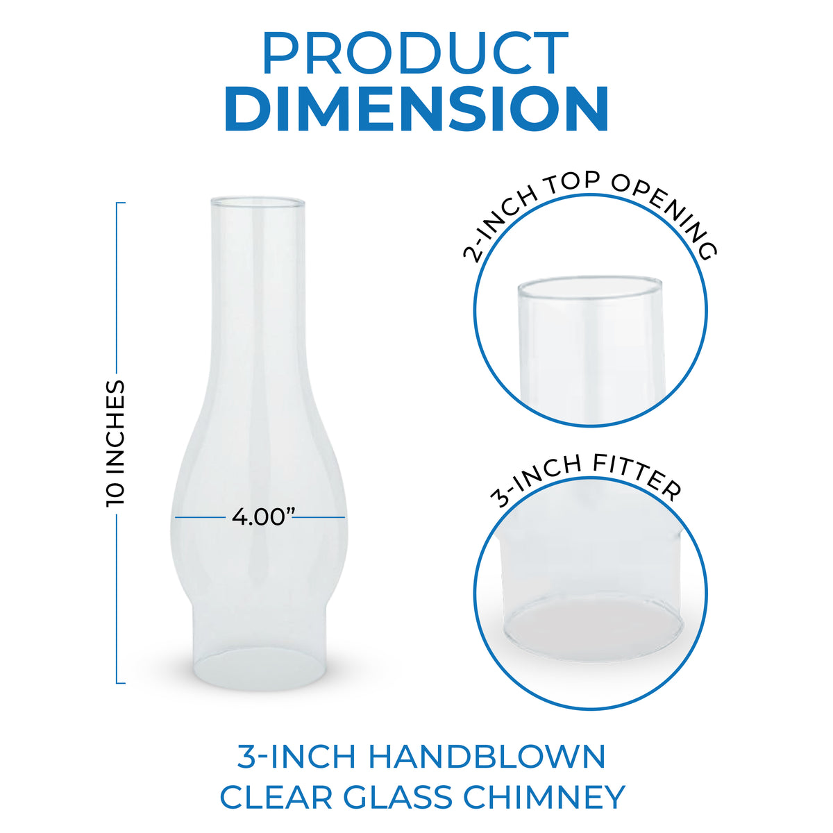 Westinghouse 8310000 Clear Glass Chimney – lightingnbeyond.com