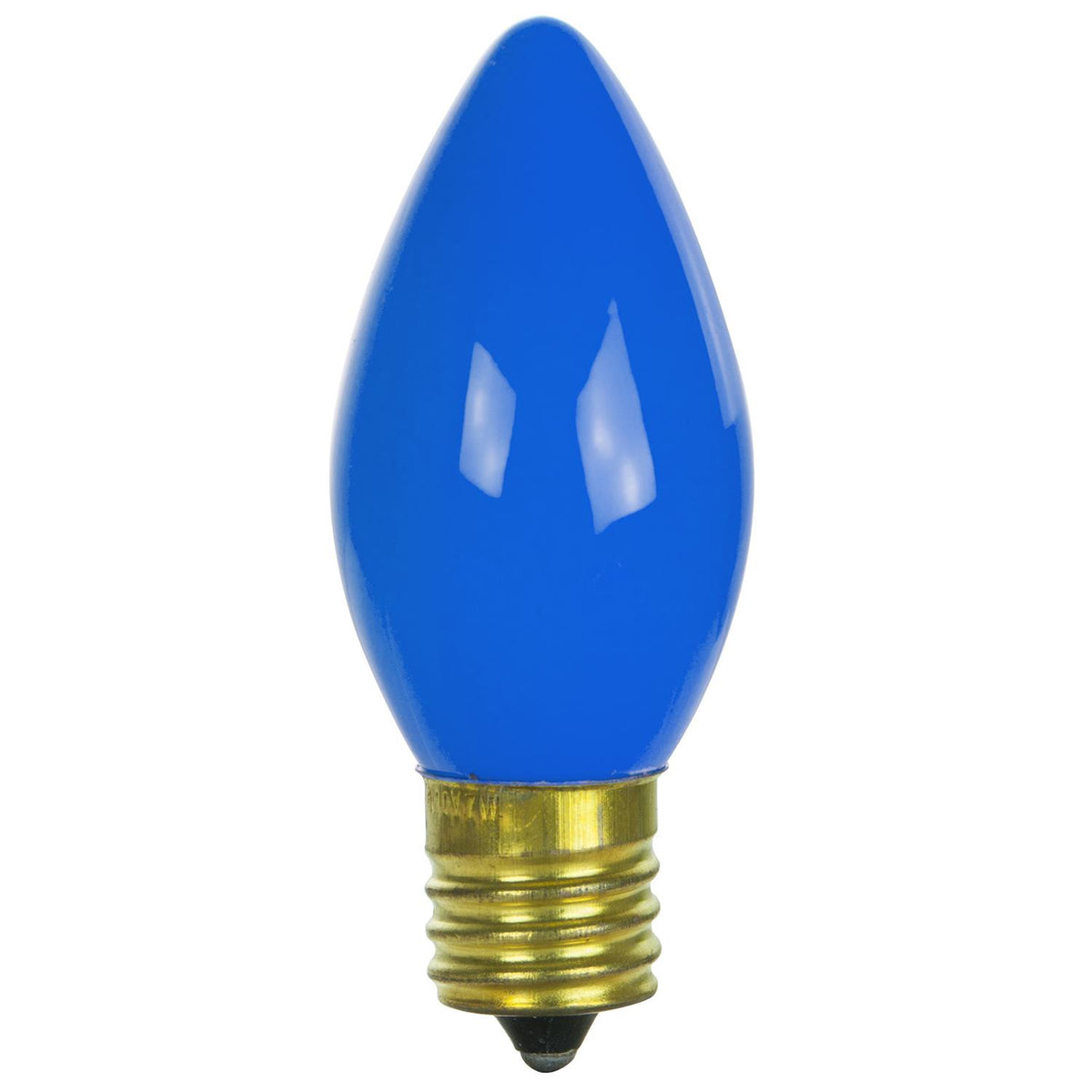 Incandescent - C9 Colored Night Light - 7 Watt -Blue - Blue ...