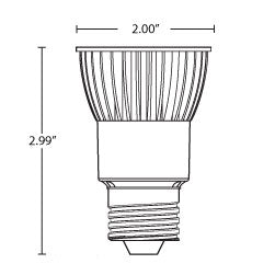 Halco PAR16/4RED/NFL/LED - 4 Watt PAR16 LED - Red -Narrow Flood ...