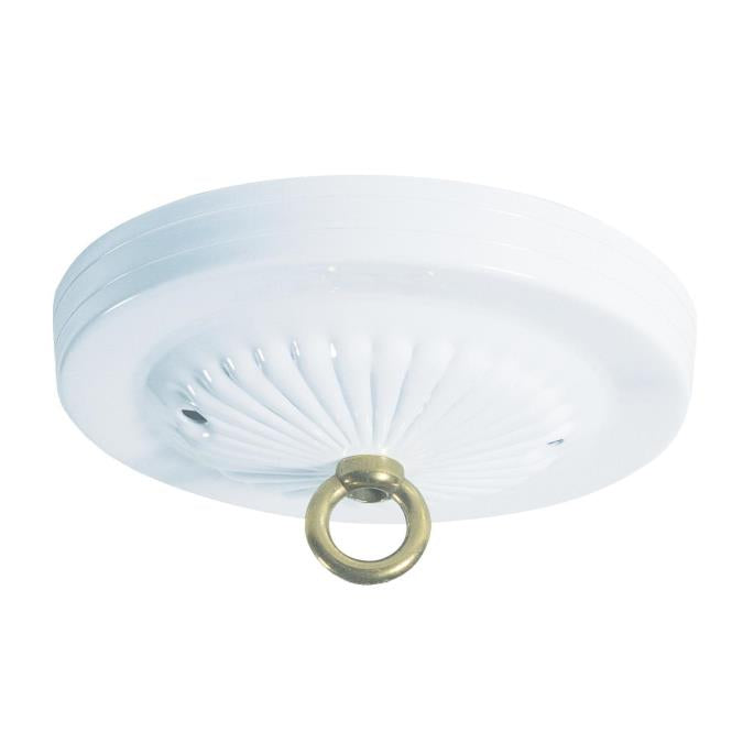 Westinghouse 7005600 Traditional Canopy Kit with Center Hole White Fin ...