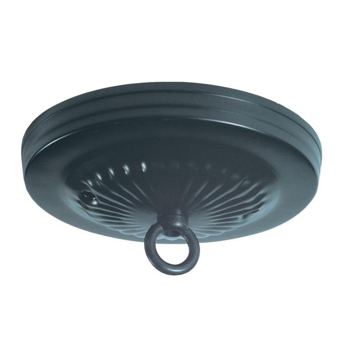 Westinghouse 7005500 Traditional Canopy Kit with Center Hole Black Fin ...
