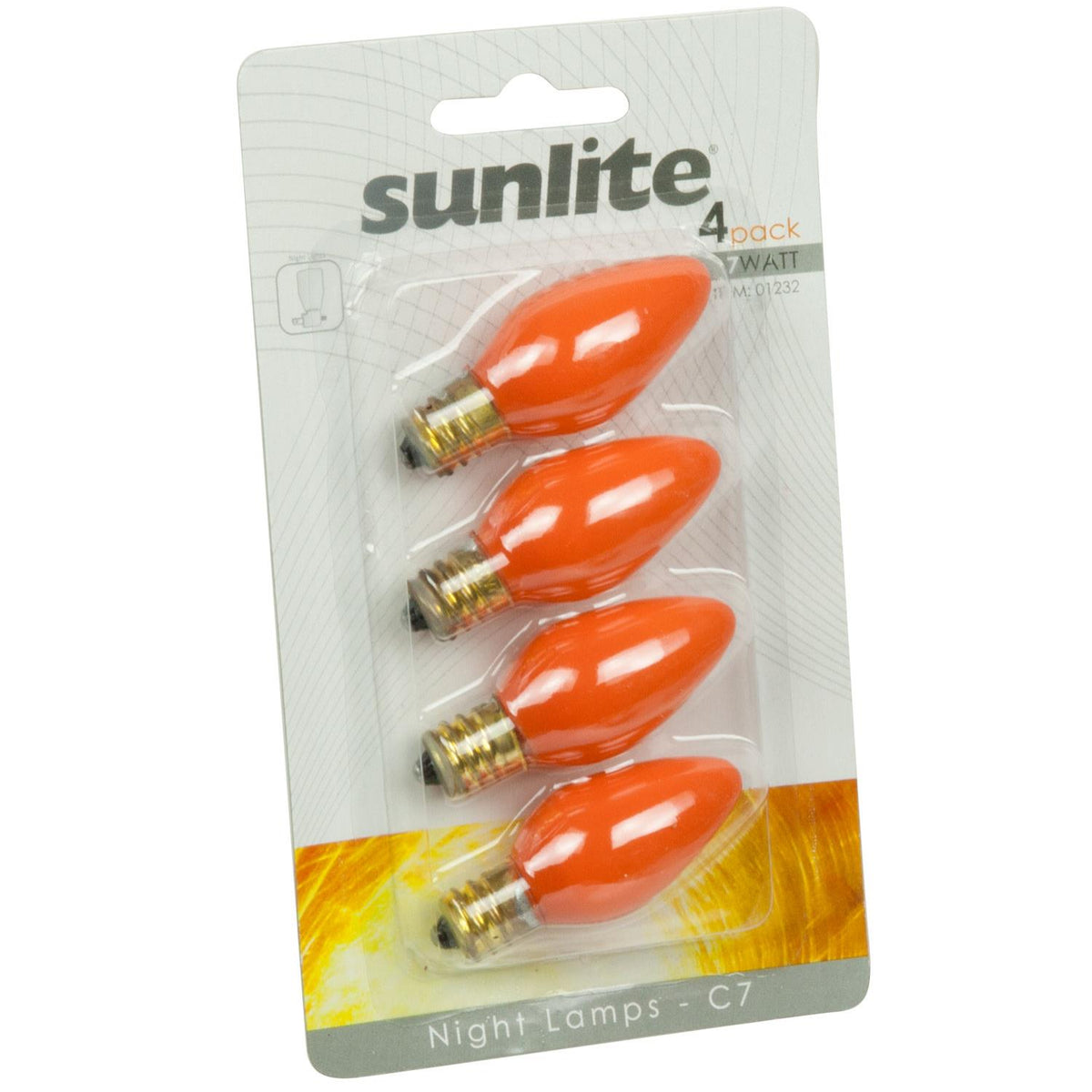 Sunlite 01232-SU - 7C7/O/CD4 C7 Incandescent Bulb Colored Night Light ...
