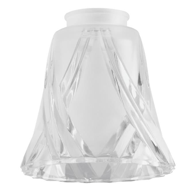 Westinghouse 8127000 Frosted and Clear Cross Shade – lightingnbeyond.com