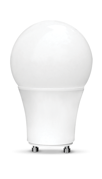 LED A19 GU24 Base - 9 Watt - 800 Lumens - 4000K Kelvin - 80 CRI - 2500 ...