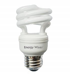 Bulbrite 509008 9 Watt T2 Compact Fluorescent White Coil ...