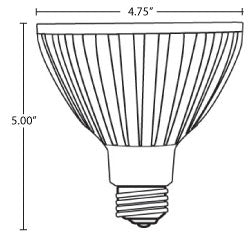 Halco PAR38NFL16/830/LED - 16 Watt PAR38 LED - Narrow Flood ...