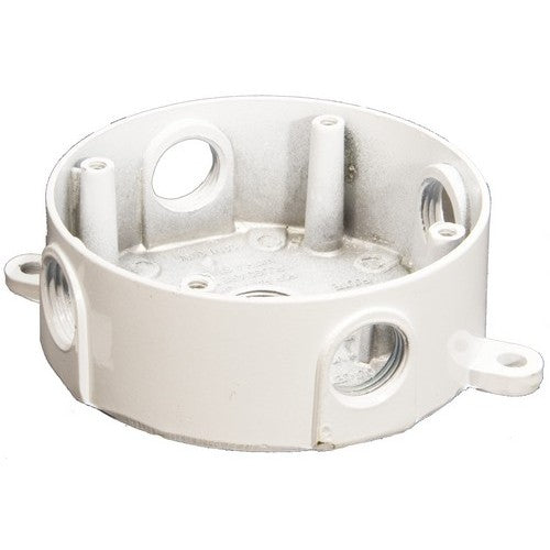 Morris Products 36612 4 inch Round WP Box White – lightingnbeyond.com