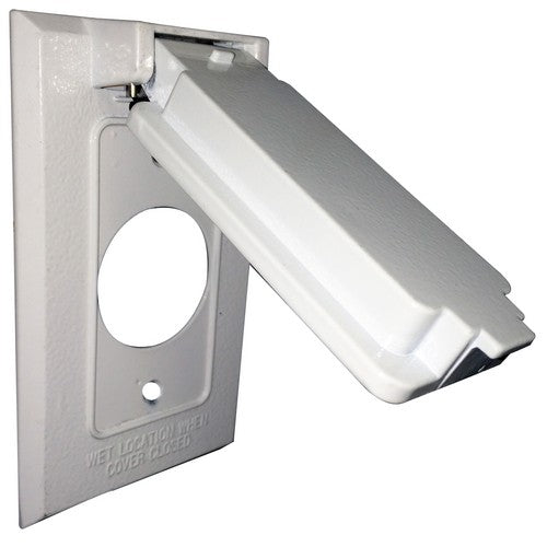 Morris Products 37112 Vertical Single Rec White – lightingnbeyond.com
