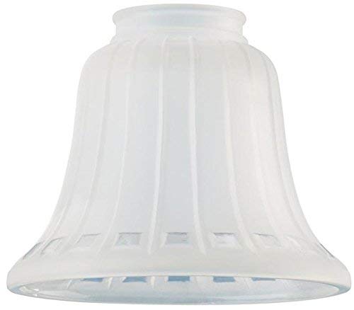 Westinghouse 8125300 Frosted Bell Shade with Clear Square Design ...
