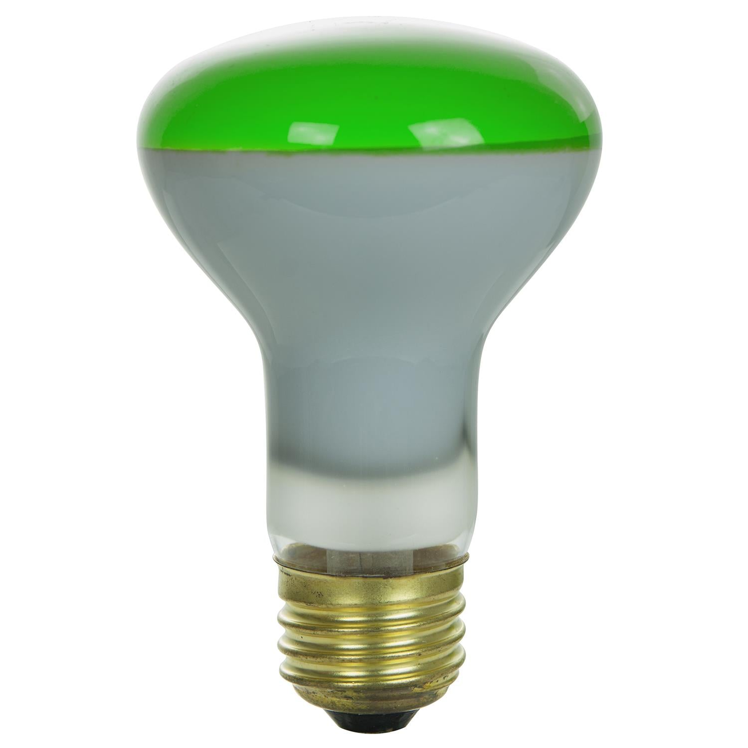 Incandescent - R20 Colored Reflector - 50 Watt -Green - Green ...