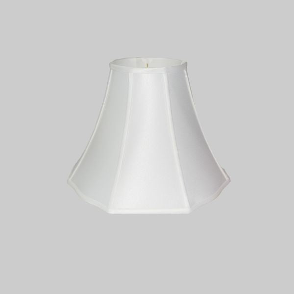 Kirks Lane-20692 - 16 Inch Anna White Silk Fancy Octagon Lamp Shade ...